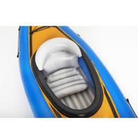 China 2.75m*0.81m PVC Inflatable Kayak One Man Rowing Fishing Canoe Boat Outdoor for sale