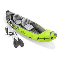 China Rowing PVC Inflatable Kayak Boat Set Outdoor Bring Paddle 3.12m*0.91m for sale