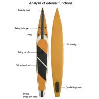 China 3.81m*0.55m Racing Sup Board  Plastic Stand Up Paddle 11kg for sale