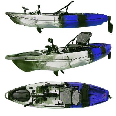 China Huarui Single Person Sit On Top Pedal Fishing Kayak 3.32m*0.9m for sale