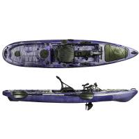China Sot LLDPE Fishing Pedal Kayak  Sit On Top With Aluminum Backseat for sale