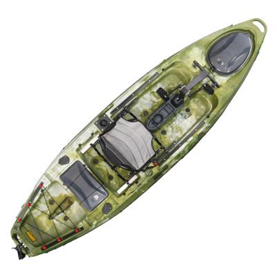 China Single Seat One Person Plastic Fishing Kayak Safe Capacity 418.8lbs for sale
