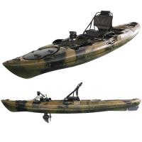 China 180kgs Capacity Fishing Pedal Kayak Single Seater Canoe Pedal Kayak for sale
