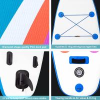 China Water Play 6'' Thick Inflatable Surf Paddle Board 330lb Capacity for sale
