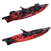China Single Seat 10FT Fishing Sit On Top Canoe One Person LLDPE Plastic Kayak for sale