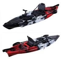 China Single Seat 10FT Fishing Sit On Top Canoe One Person LLDPE Plastic Kayak for sale