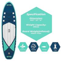 China 30lbs 10'6''x32''x6'' PVC Blow Up Paddle Board with 3 Years Warranty for sale