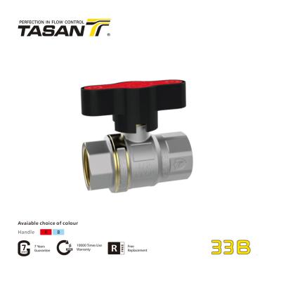 China Plumbing System 1 Inch Brass Ball Valve Threaded PN40/600psi 33B for sale