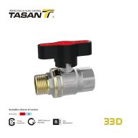 China Chrome Plated 1/4 Inch Brass Ball Valve DN8~25mm 33D For Sanitary for sale