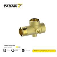 China OEM ODM 5 Way Brass Connector Brass Pump Fittings Erosion Resistant 65P for sale