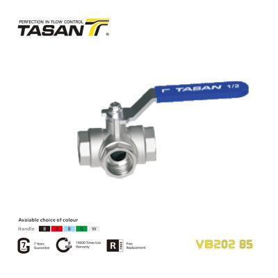 China 25Bar Brass 3 Way Ball Valve ISO228 Thread 2'' Ips Ball Valve  VB202 85 for sale