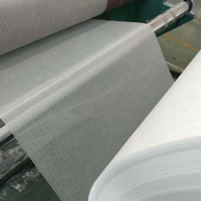 China White color and high strength fiberglass tissue for carpet tiles for sale