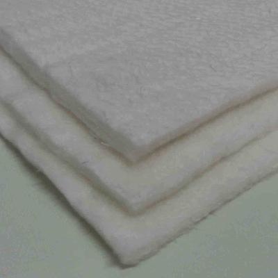 China White color 10mm thickness fiberglass needle mat used for insulation for sale