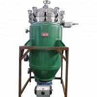 China Vertical Leaves Pressure Leaf Filter for Oil Filtration with Carbon Steel / Stainless Steel Construction and Automatic Dump Device for sale