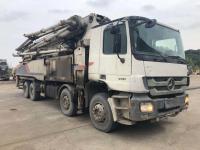 China White Used Zoomlion Concrete Pump Truck 52m 4 Axles Euro3 14.256L for sale