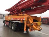 China Red Second Hand Concrete Pumps Truck Sany 46m With Isuzu Chassis for sale