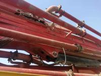 China Red Used Concrete Pump Truck With Volve Chassis 56m / 6 Section for sale
