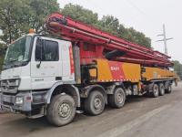 China 12Mpa Red Used Concrete Pump Truck Euro IV  72m 7 Section Vertical Reach for sale