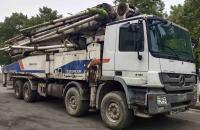 China Used Zoomlion Model 2013 56m Concrete Pump Truck With Mercedes Benz Chassis for sale