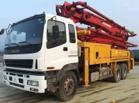 China Diesel Used Putzmeister Concrete Pump Truck 37M 4 Boom 287KW Power for sale