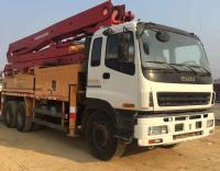 China Diesel Used Putzmeister Concrete Pump Truck 37M 4 Boom 287KW Power for sale