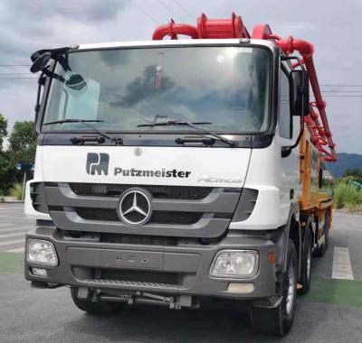 China Diesel Truck Used Putzmeister Concrete Pump M56-5 148M³/H With 5 Sections for sale