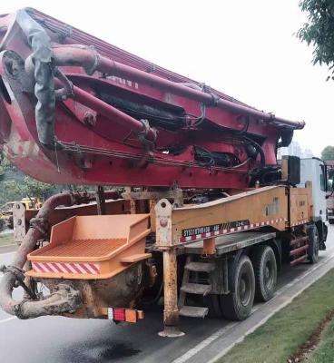 China Boom Used Concrete Pump Truck 46m / 4 Section 125mm Pipe CE Certificate for sale