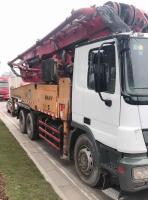 China Boom Used Concrete Pump Truck 46m / 4 Section 125mm Pipe CE Certificate for sale