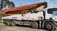 China Zoomlion Used Concrete Boom Pump Truck 56 Meter with Scania model for sale