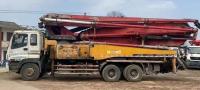 China Sany 46M Used Concrete Pump Truck With Isuzu Chassis Euro3/14.256L for sale