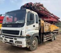 China Sany 46M Used Concrete Pump Truck With Isuzu Chassis Euro3/14.256L for sale