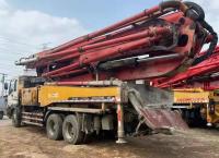 China Sany 46M Used Concrete Pump Truck With Isuzu Chassis Euro3/14.256L for sale