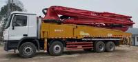 China Euro4 Second Hand 52m Concrete Pump , boom pump truck SYM5419THBF 52 for sale