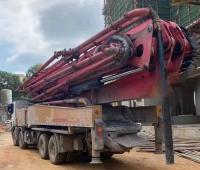 China Sany 56M Used Concrete Pump Truck With Mercedes Benz Chassis Model 2018 for sale
