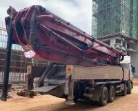 China Sany 56M Used Concrete Pump Truck With Mercedes Benz Chassis Model 2018 for sale