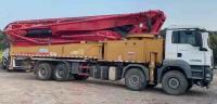 China Sany 60M Used Concrete Pump Truck With Man Chassis Model 2017 for sale