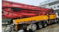 China Sany 62 meter Used Concrete Pump With Volvo Chassis Model 2013 for sale