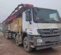 China Sany 66M Used Concrete Pump With Mercedes Chassis Model 2017 for sale