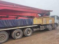 China Sany 66M Used Concrete Pump With Mercedes Chassis Model 2017 for sale