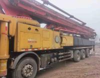 China Sany 66M Used Concrete Pump With Mercedes Chassis Model 2017 for sale