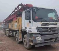 China Sany 66M Used Concrete Pump With Mercedes Chassis Model 2017 for sale