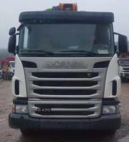 China Zoomlion 63M Used Concrete Pump Truck With Scania Chassis With Model 2013 for sale