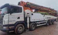 China Zoomlion 63M Used Concrete Pump Truck With Scania Chassis With Model 2013 for sale