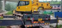China 50 Ton Used Truck Crane XCMG QY50KA 40L Oil Consumption Per 100km for sale
