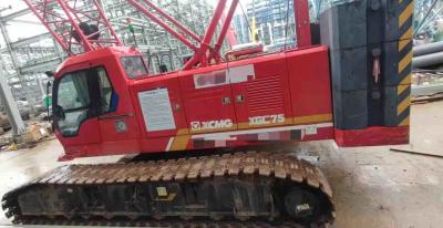 China 75 Ton Used Crawler Crane XCMG XGC75 Model 199 kw Rated Power for sale
