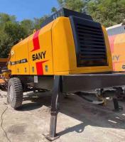 China Used Sany Trailer Mounted Concrete Pump THB60C 90kw Rated Power for sale