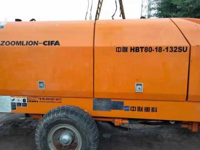China Electric Used Concrete Trailer Pumps Zoomlion 600L Hopper Capacity for sale