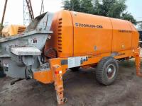 China Electric Used Concrete Trailer Pumps Zoomlion 600L Hopper Capacity for sale