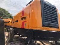 China Electric Used Concrete Trailer Pump Sany HBT6013 90KW Rated Power for sale