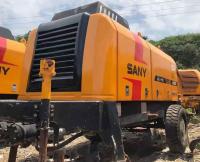 China Electric Used Concrete Trailer Pump Sany HBT6013 90KW Rated Power for sale